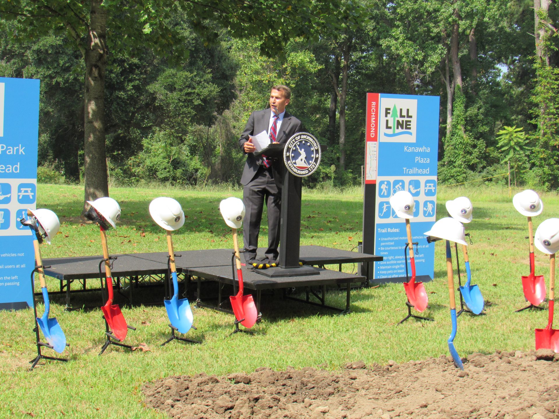 City of Richmond breaks ground on Bryan Park segment of Fall Line Trail ...